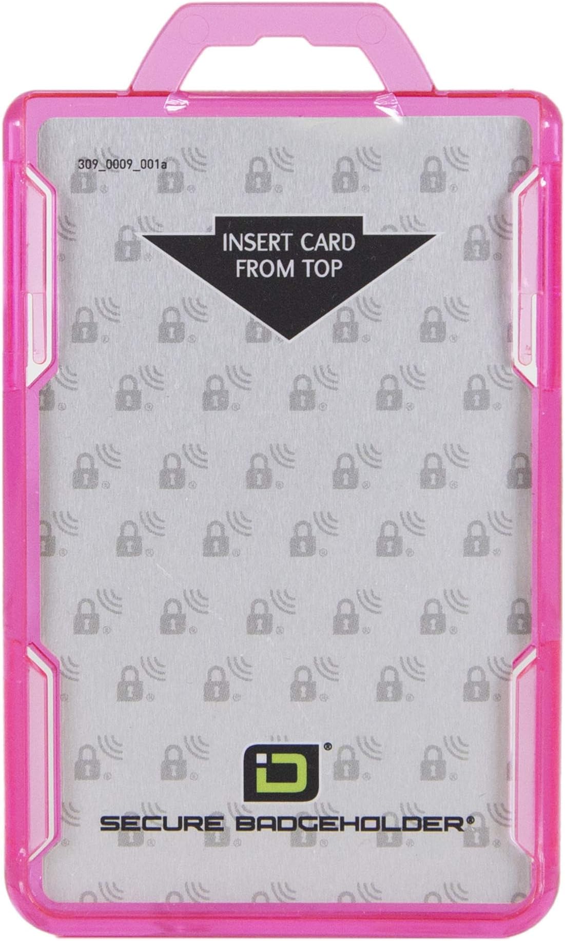 Amazon.com : 2 Pack Sliding ID Badge Holder Hard Plastic Work Badge ...