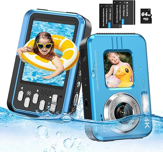 Amazon.com : 4K Waterproof Camera Underwater Camera Snorkeling 11FT ...