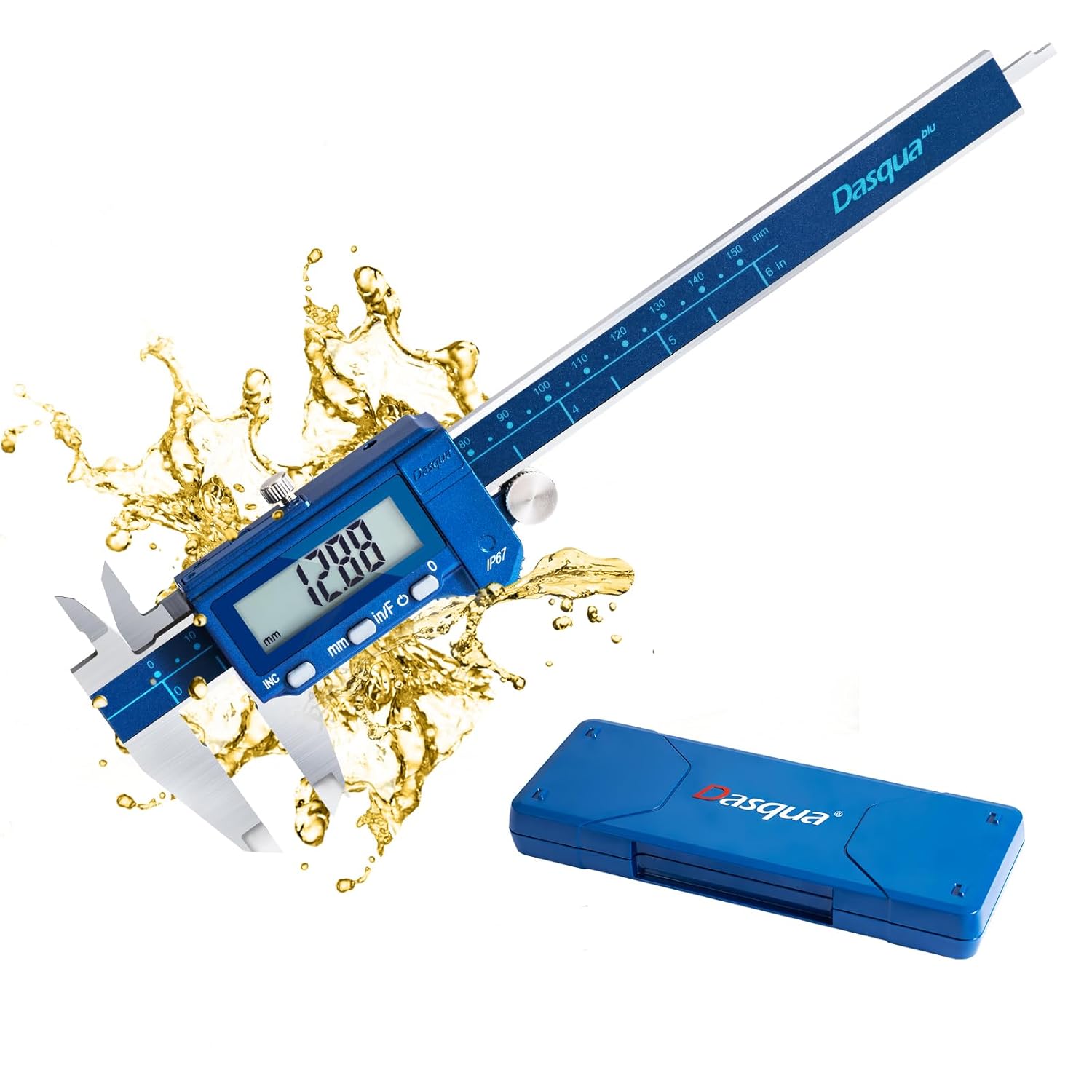Dasqua 0-6 inch /0-150mm Industrial Digital Caliper Electronic ...