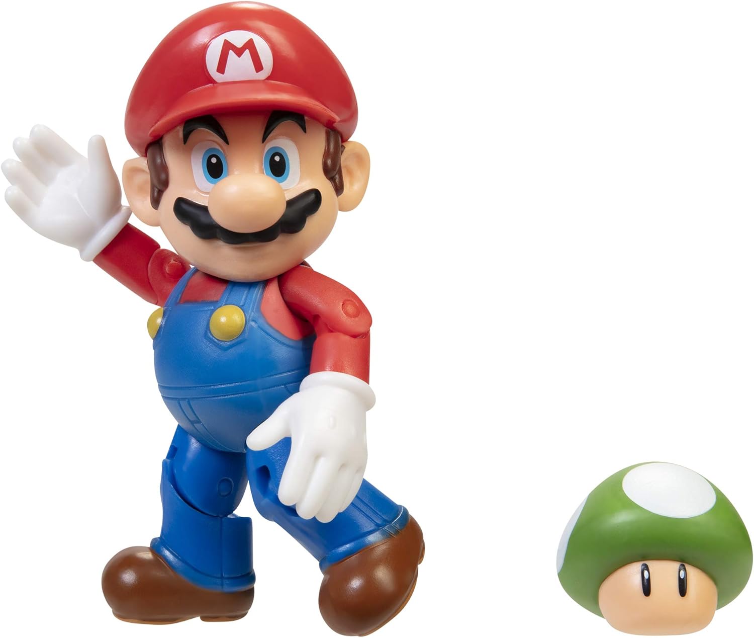 Buy SUPER MARIO Action Figure 4 Inch Mario Collectible Toy with 1 Up ...