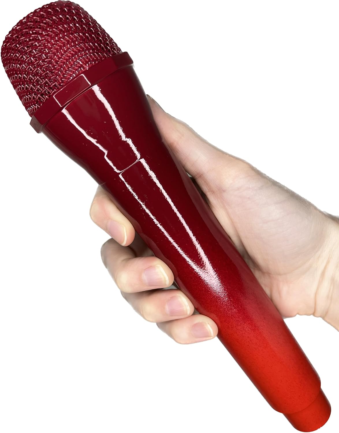 Amazon.com: Ombre Gradient Fake Microphone Sparkly Prop Toy for ...