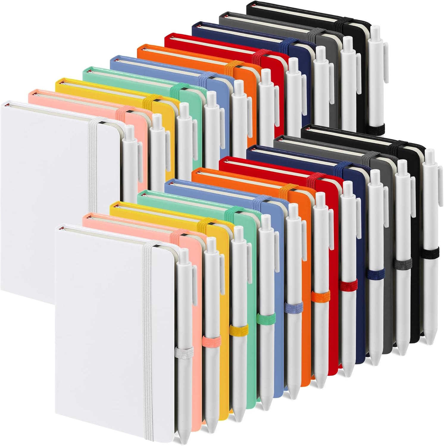 Amazon.com : Qeeenar 20 Pcs Pocket Mini Notebooks for Work Cute Small ...