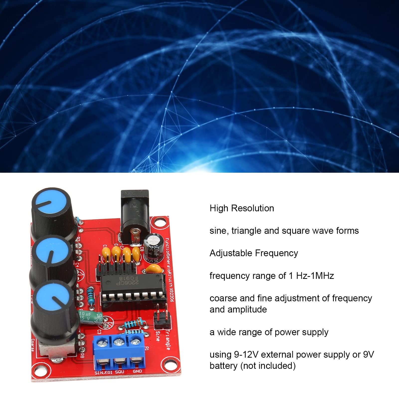 Xr2206 Function Signal Generator Diy Kit Sinetriangle Buy XR2206 High
