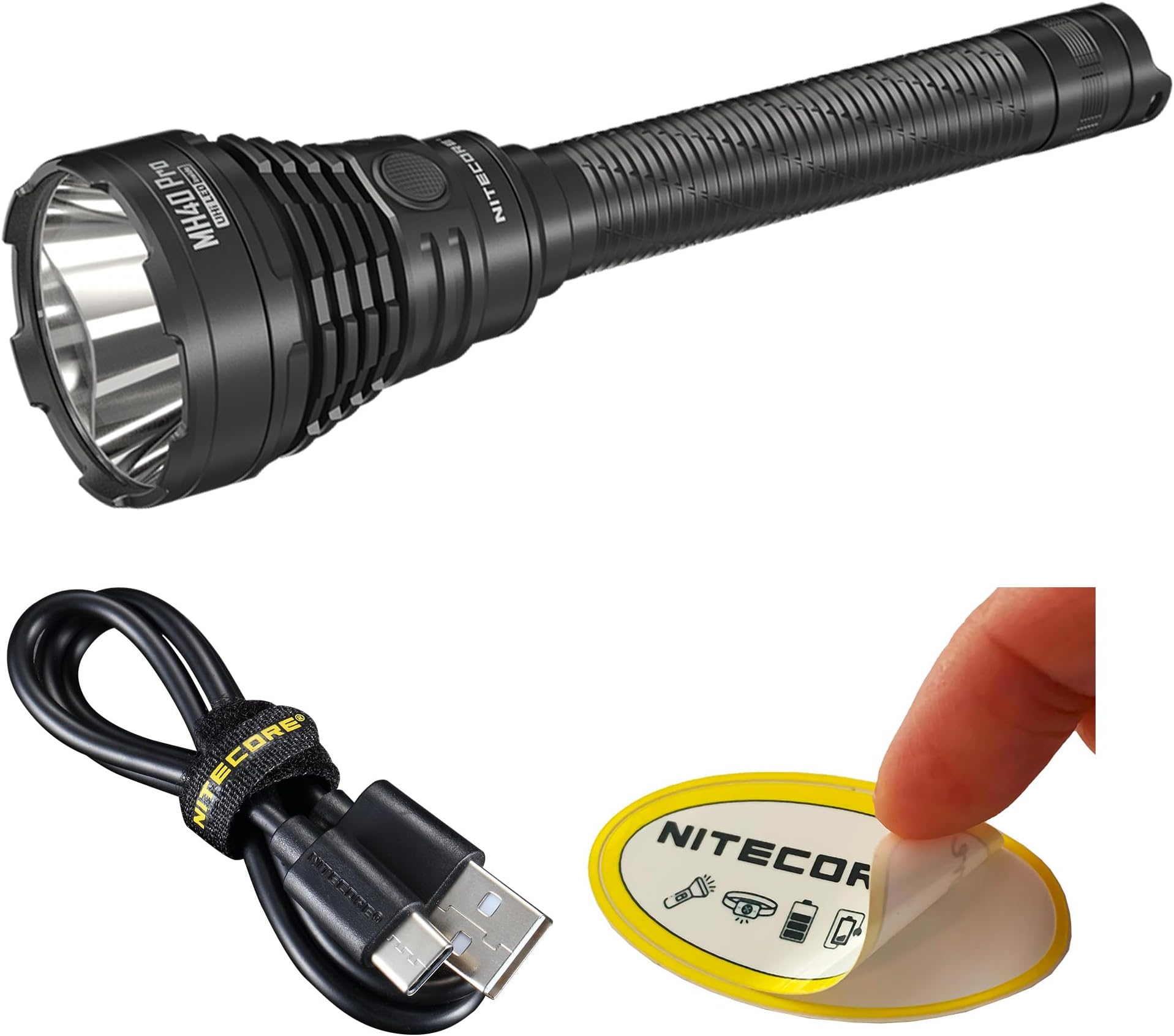 Amazon.com: Nitecore MH40 Pro 3500 Lumen Long Throw Flashlight with USB ...
