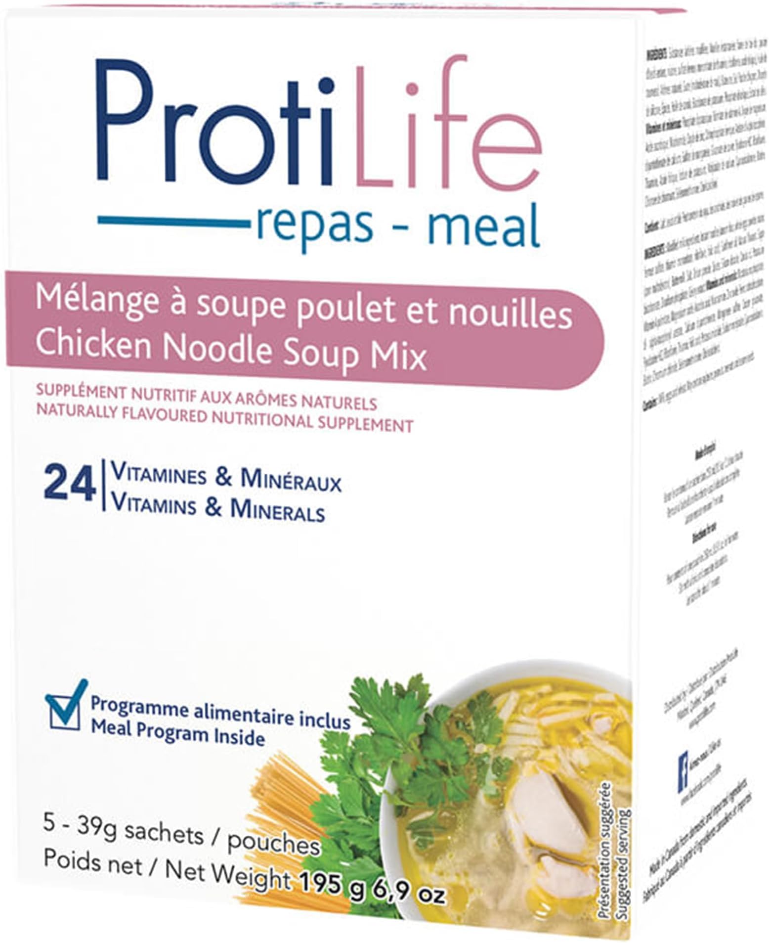 Amazon.com : ProtiLife Chicken Noodle Soup Mix Packets - Box of 5 ...