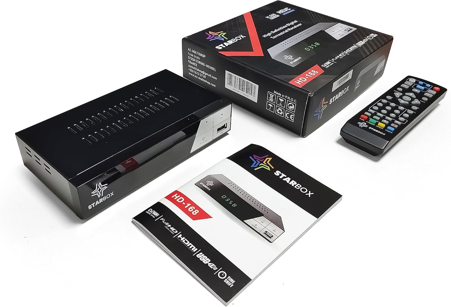 Décodeur TNT HD Star Box - DVB-T2 DVB-C Réception de qualité, chaînes ...