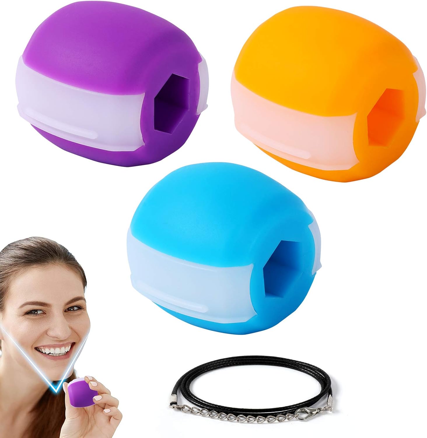 Jaw Exerciser for Jawline Shaper Define your Face Younger Healthier and ...