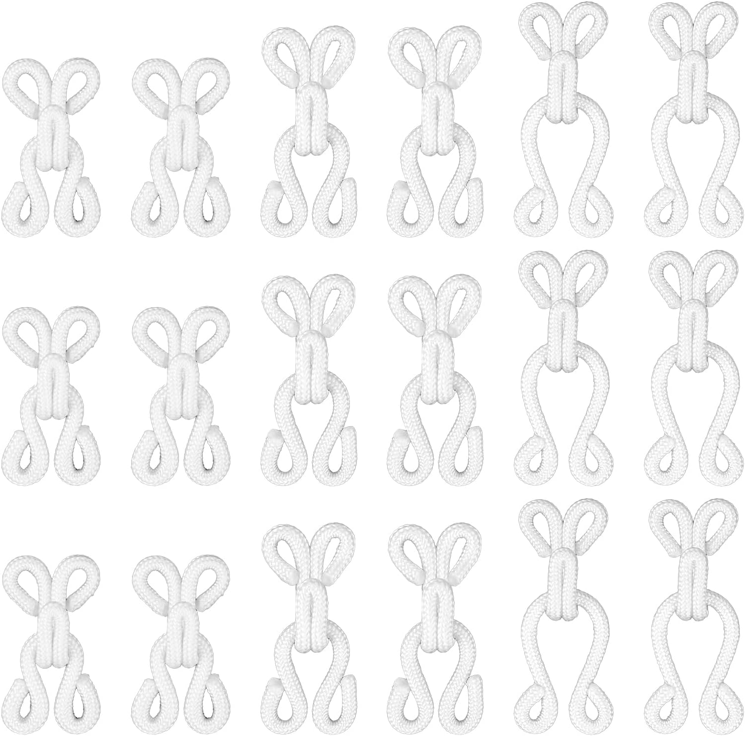 Amazon.com: Hariendny 60 Pairs Sewing Hook and Eye Closure Covered ...