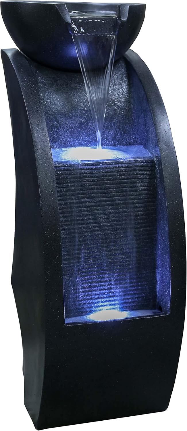 Lewisham Cascade Solar Powered Water Feature : Amazon.co.uk: Garden