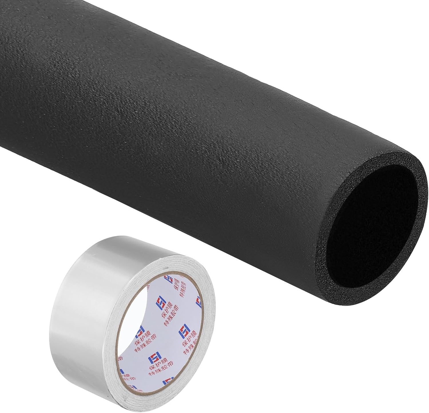 PATIKIL 1-1/4"(32mm) ID x 6Ft Pipe Insulation Foam Tube Set, Pipe Cover ...