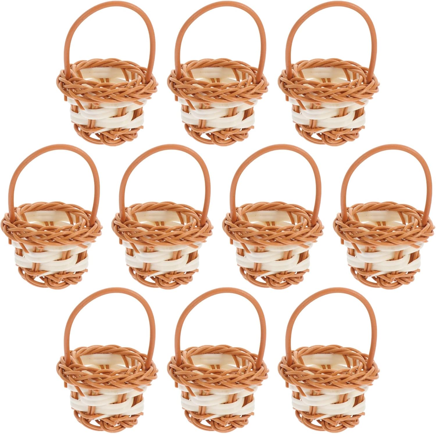 Amazon.com: Sewroro 10Pcs Miniature Baskets Mini Woven Baskets with ...