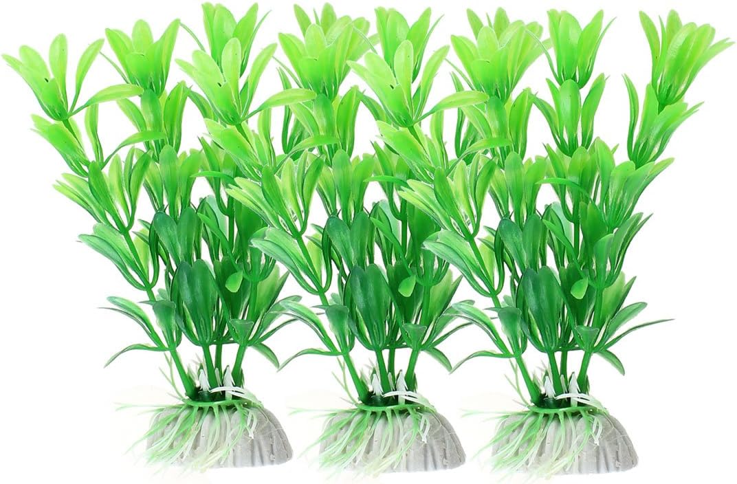 Amazon.com : Uxcell Plastic Manmade Water Plants for Aquarium, 5.1 ...