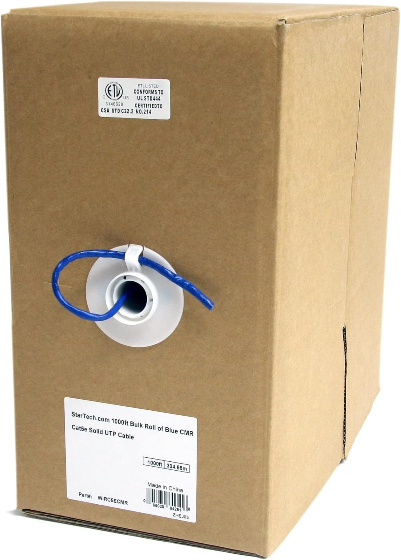 Amazon.com: StarTech.com Bulk Cat 5e Ethernet Cable - 1000 ft. (304,8m ...