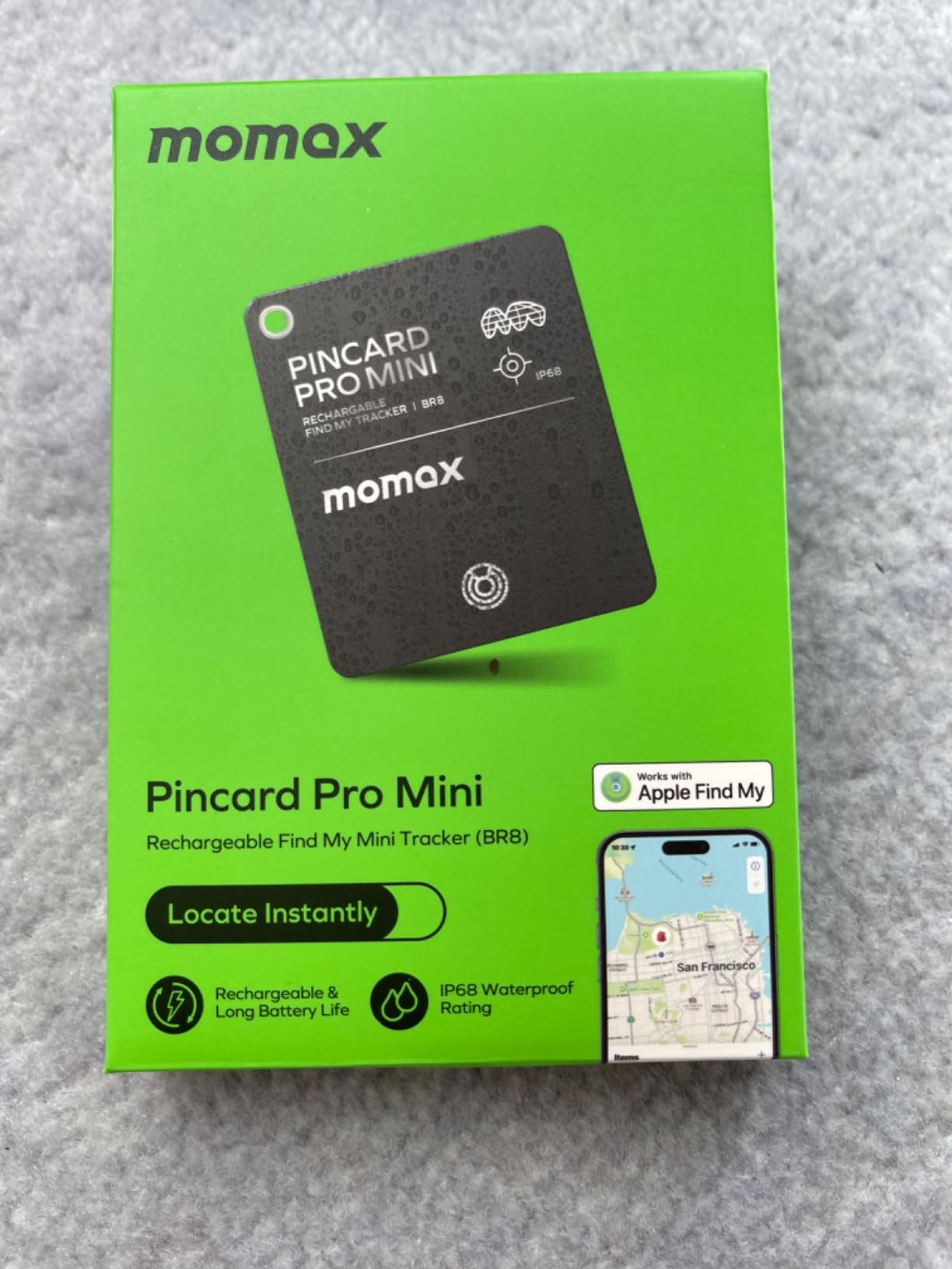 Amazon.co.jp: MOMAX Anti-Lost Tag, Card, Chargeable, Lost Prevention ...