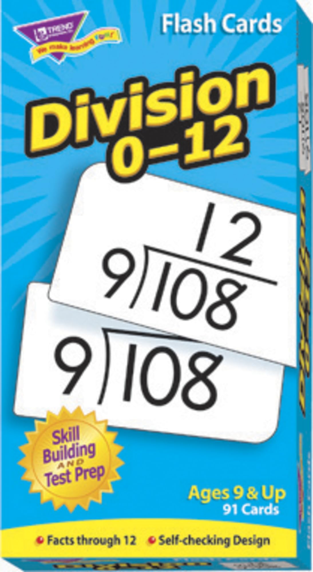 Amazon.com: TREND ENTERPRISES: Math Skill Drill Flash Cards, Divison 0 ...