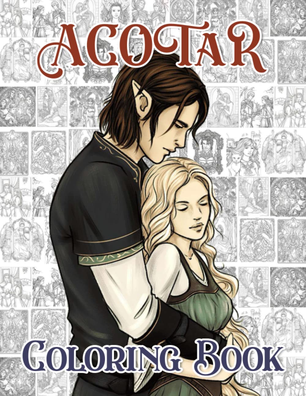 Acotar Coloring Book A Court Of Thorns And Roses Coloring | Desertcart ...
