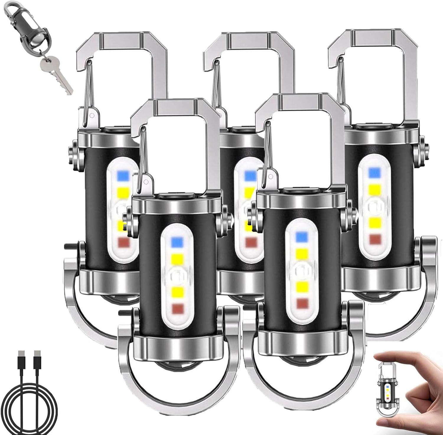 Keyblazer,Key Blazer,Vbbert Keychain Flashlight,Three-in-One Multi ...