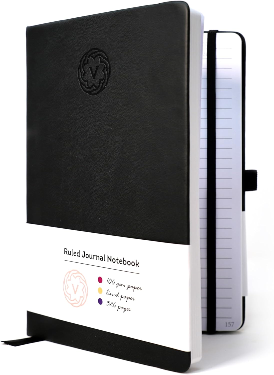 VABE UK A4 Journal Notebook Lined Notepad 320 Pages - 100gsm Hardcover ...