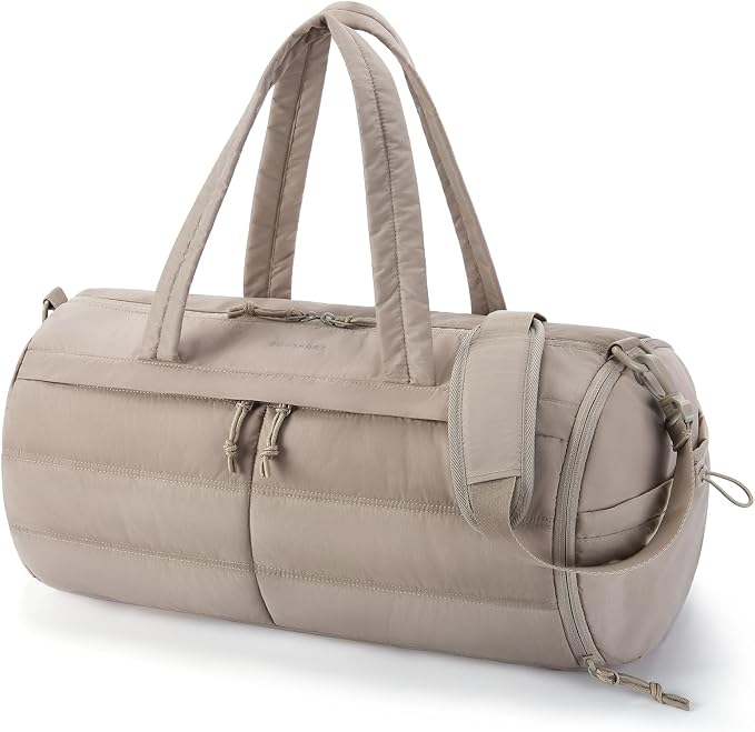 Amazon.com | BAGSMART Puffer Gym Bag for Women, Lightweight Duffel Bag ...
