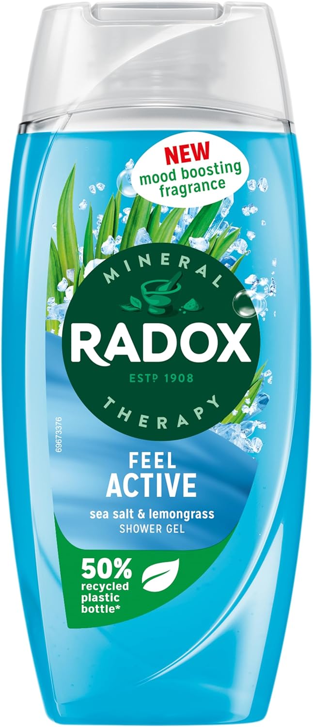 Radox Mineral Therapy Feel Active Shower Gel with Sea Salt & Lemongrass ...