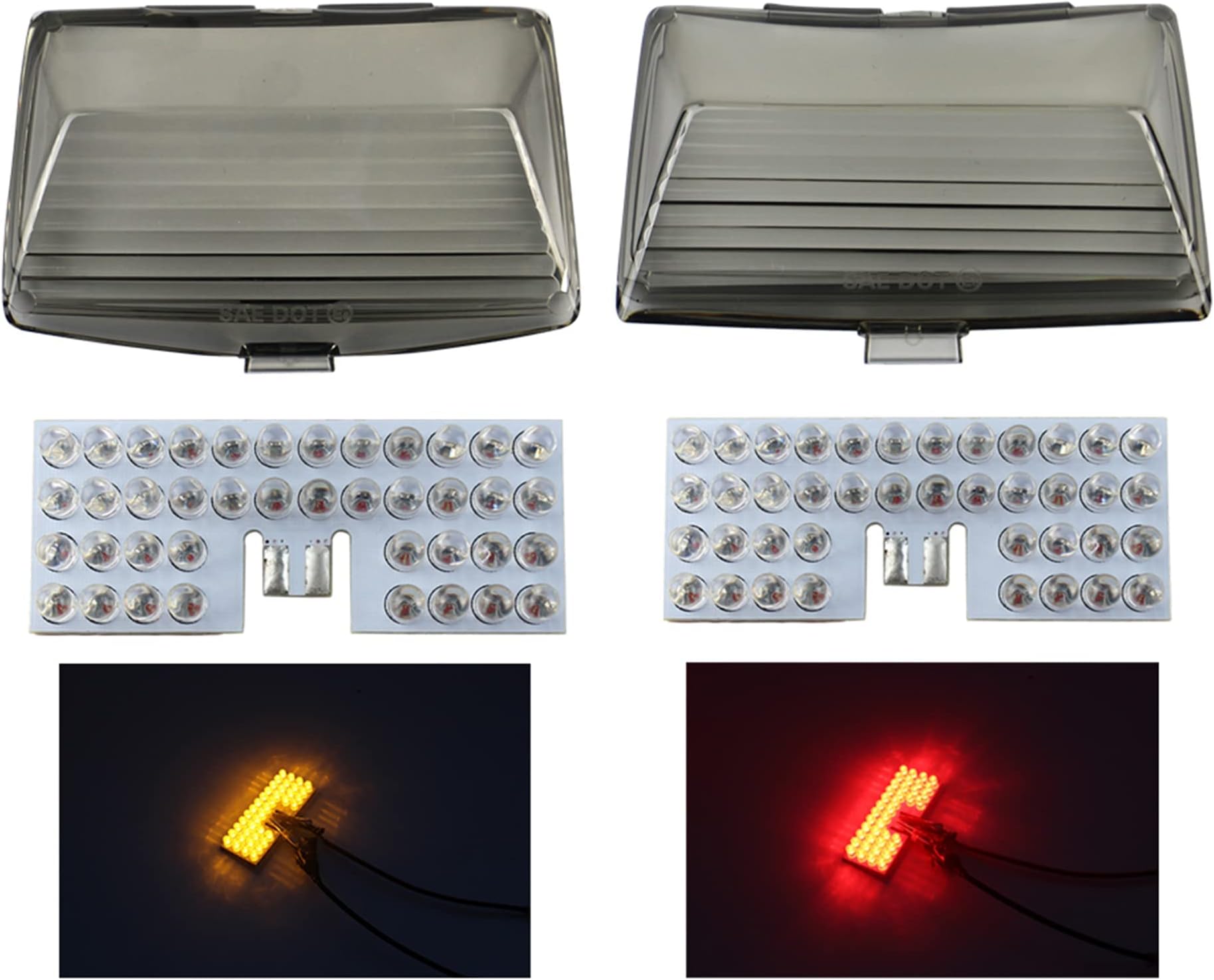 Amazon.com: TCT-MT LED Tail Light Trunk King Tour Pack Wrap Around Fit ...