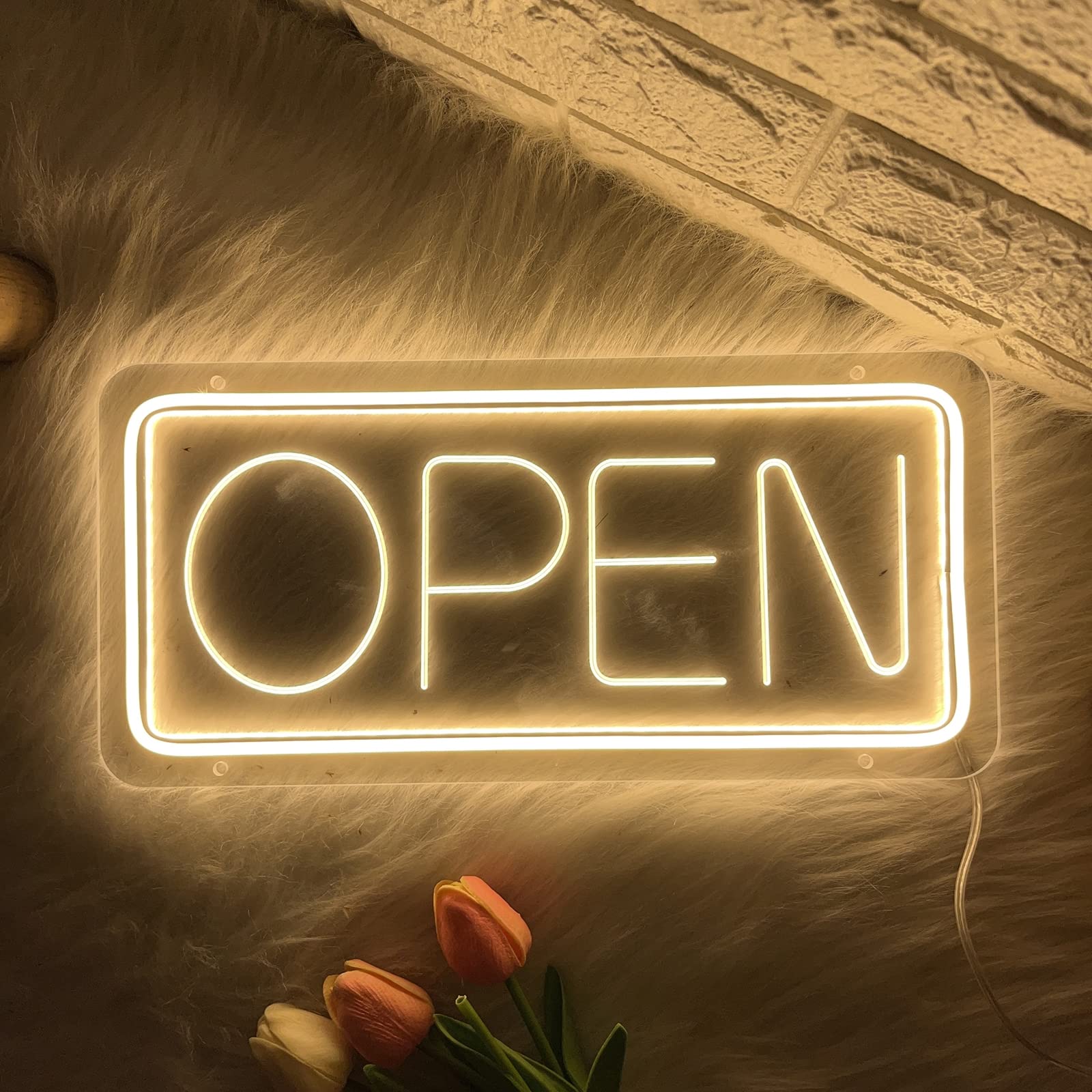 Neon Open Sign for Business, Personalized LED Open Light Up Sign ...
