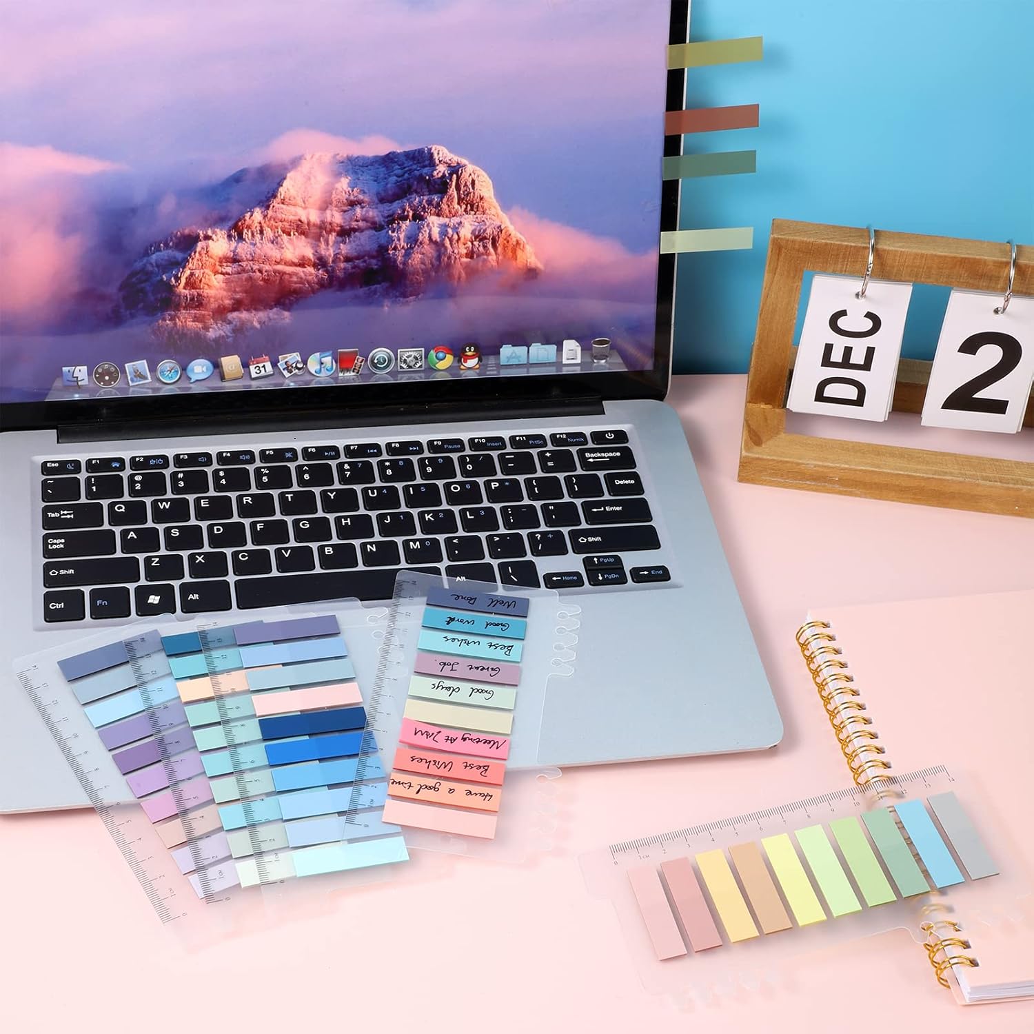 8 Pack Sticky Notes, 1600 Pcs Book Annotation Kit Tabs Pastel Sticky ...