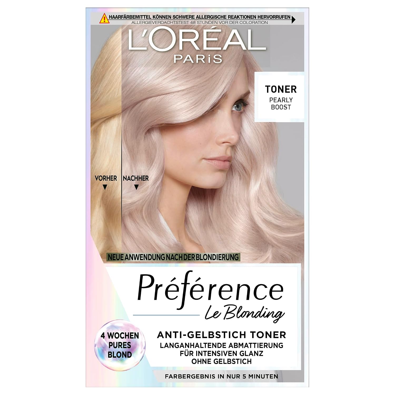 L'Oréal Paris Haartoner, Anti-Gelbstich für kühles Blond und intensiven ...