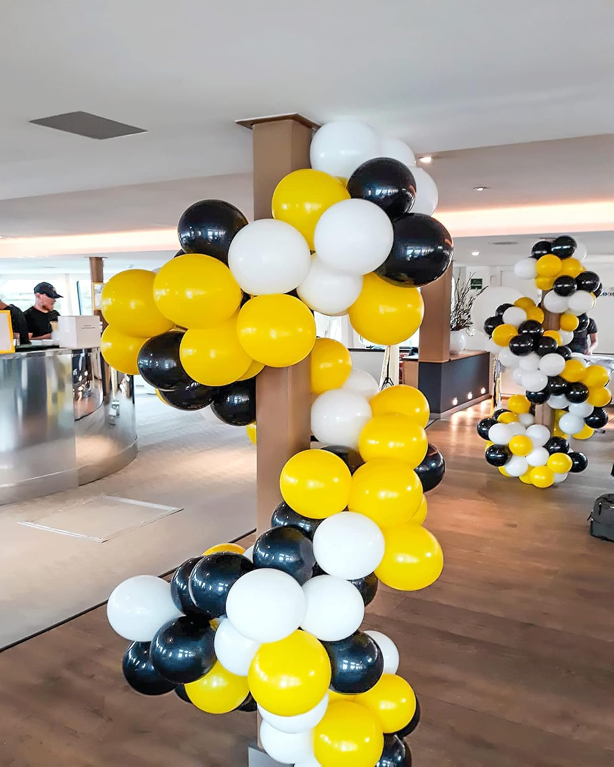 Freechase 100 globos de látex amarillo – Kit de arco de globos ...