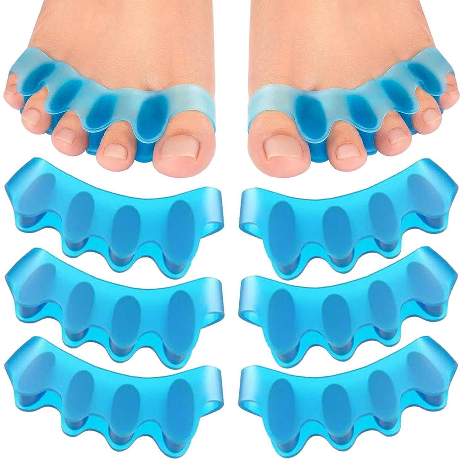 Amazon.com: SAMOKA Toe Separators,6 PCS Toe Spacers For Women,Toe Separators For Women,Bunion ...