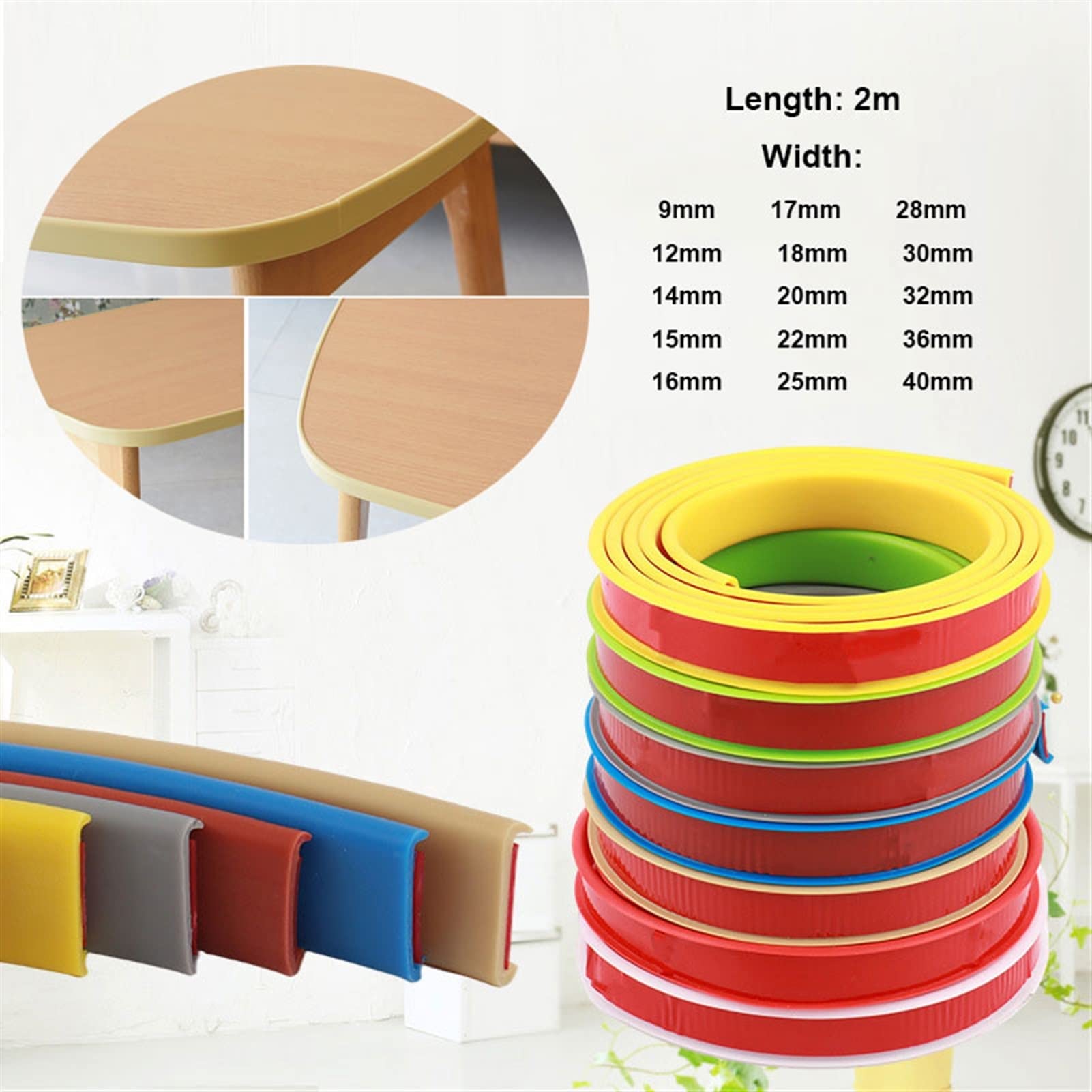Flexible Channel Edging Best Deal For 5m U Channel Edge Trim, Peel Off