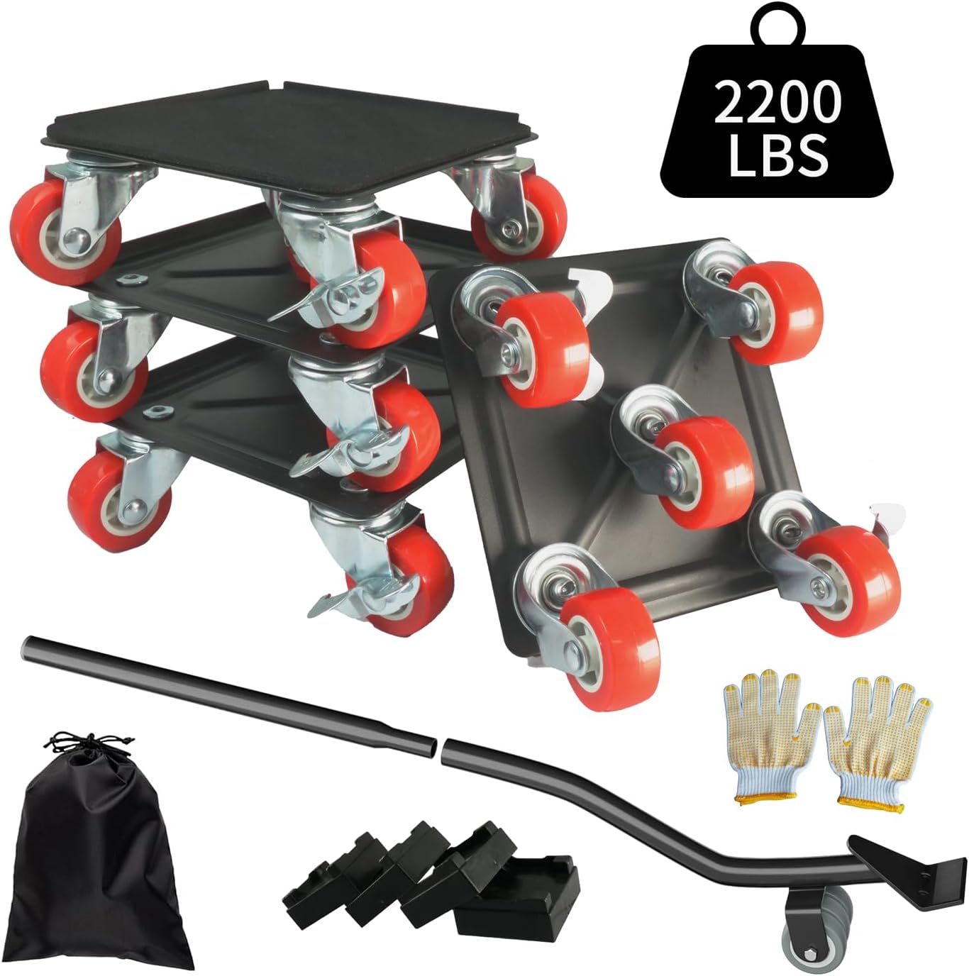 Amazon.com: BSTCYZL Furniture Moving Dolly 3 Wheels Heavy Duty ...
