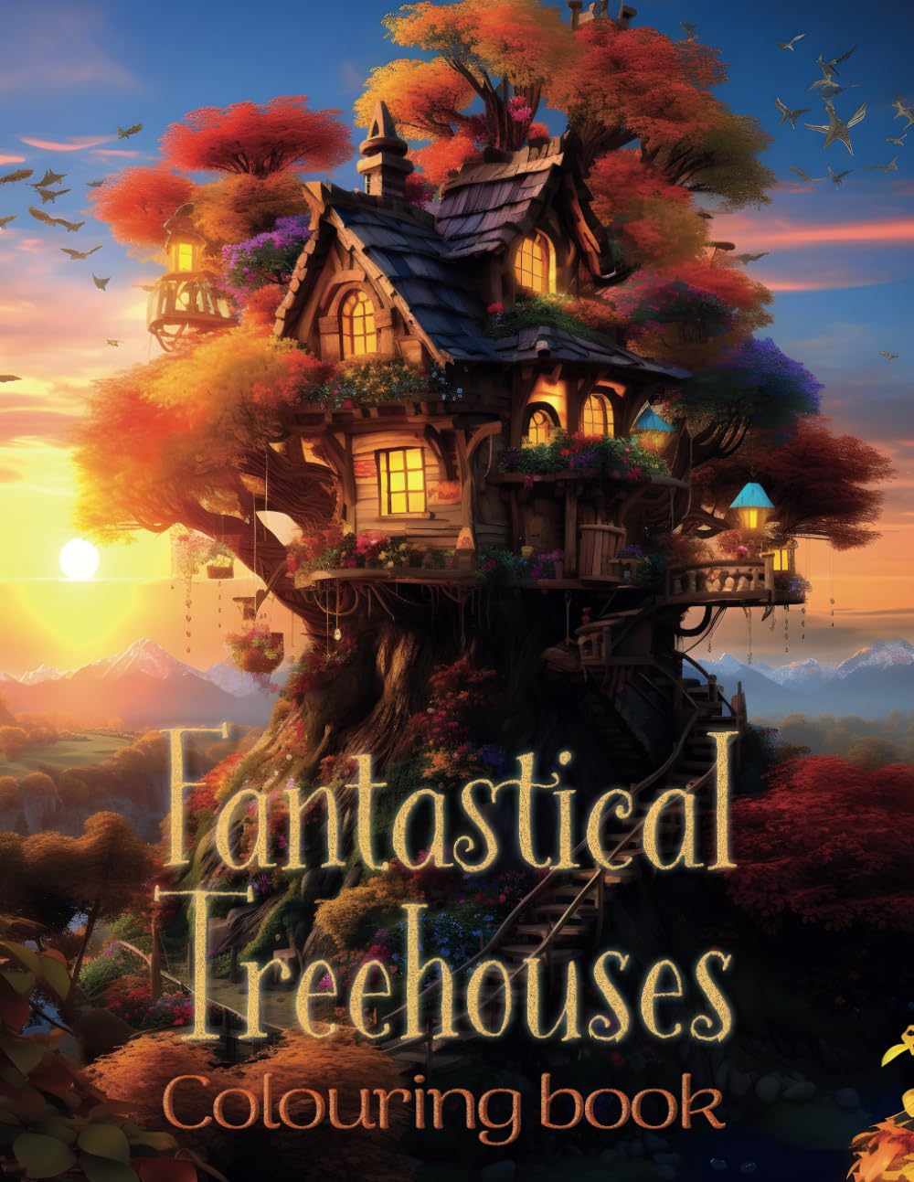 Amazon.com: Fantastical Treehouses: The ultimate treehouse coloring ...
