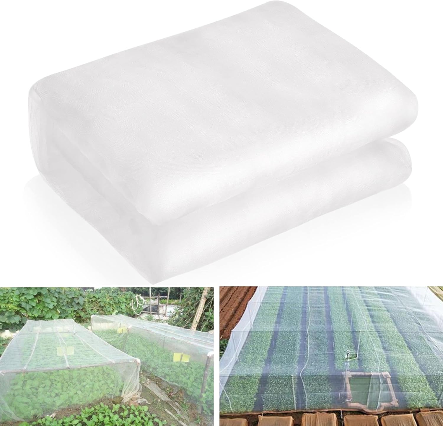 Kestun Garden Netting Mesh Bug 8.2FTx24.6FT Insect Netting for Plants ...