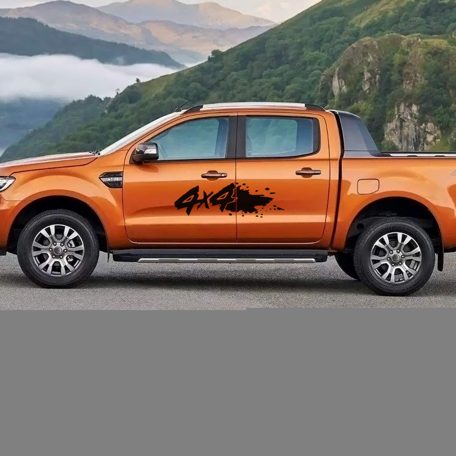 Buy 2PCS Car 4x4 OFF ROAD Pickup Trunk Stickers For Ford Ranger Raptor ...