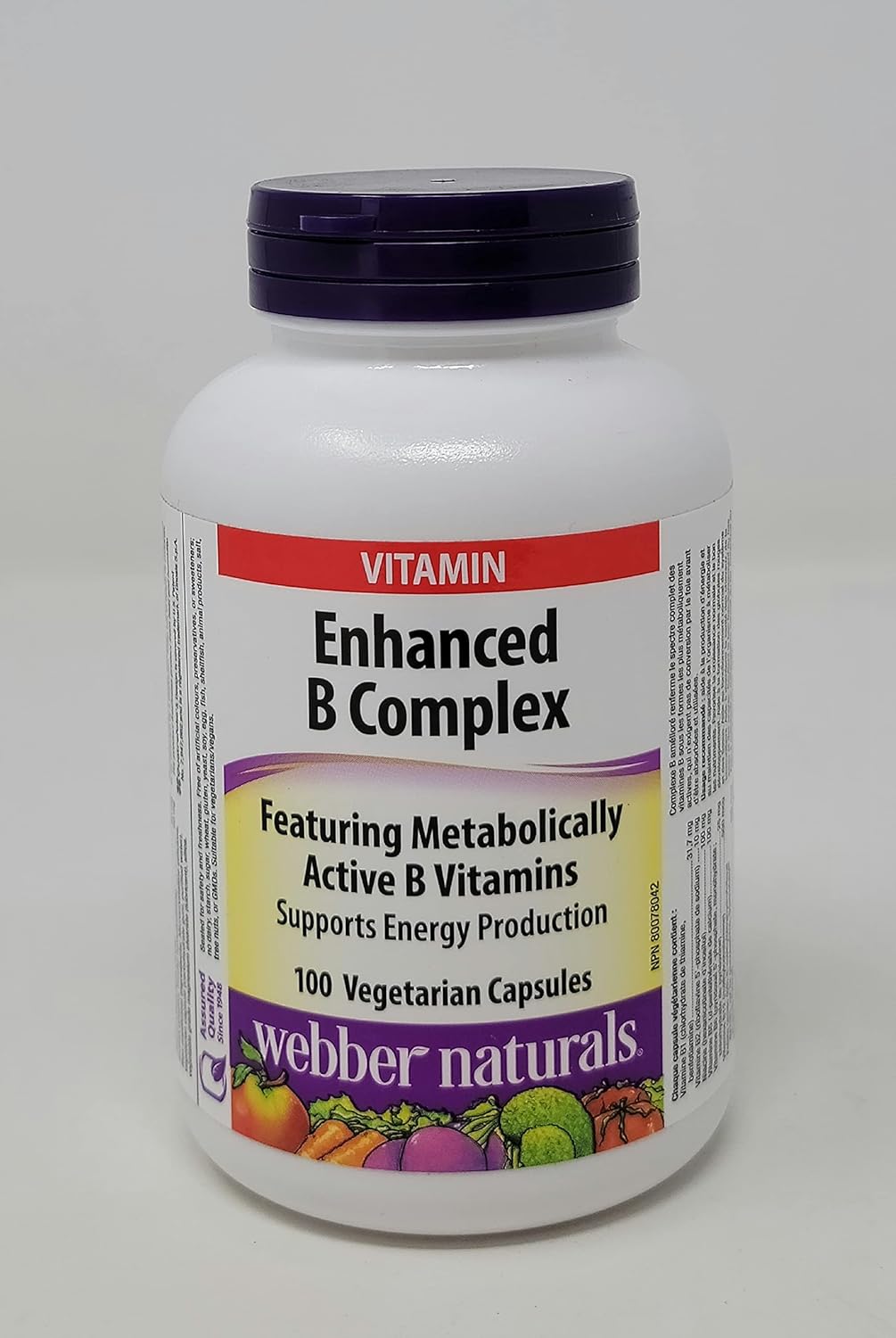 webber naturals Enhanced B Complex, Supports Energy Production - 100 ...