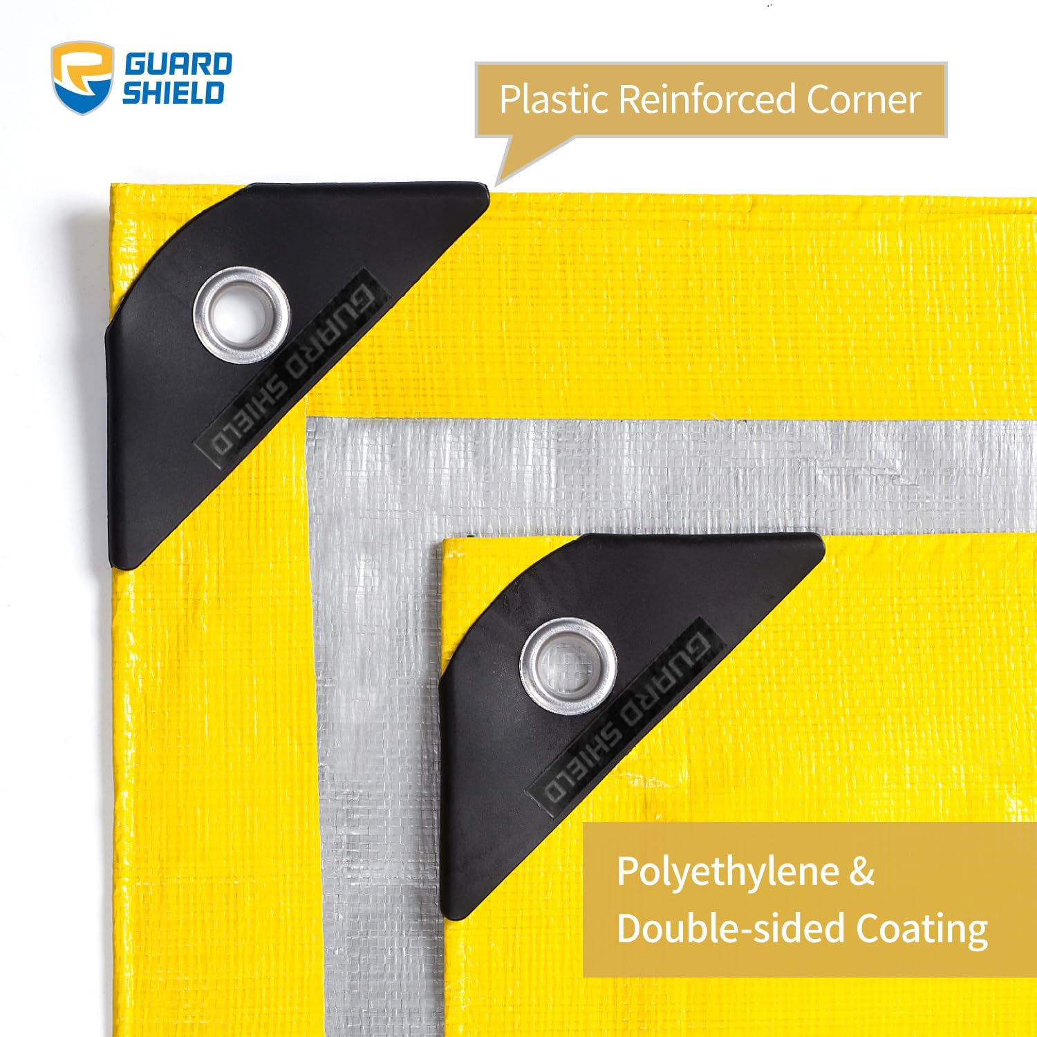 Snapklik.com : Yellow/Silver Tarp Waterproof 10x20 Feet Heavy Duty ...
