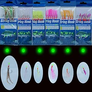 Amazon.com : LINGUANG 22pack Hairtail/Ribbon/Cutlass Fish Luminous Lure ...