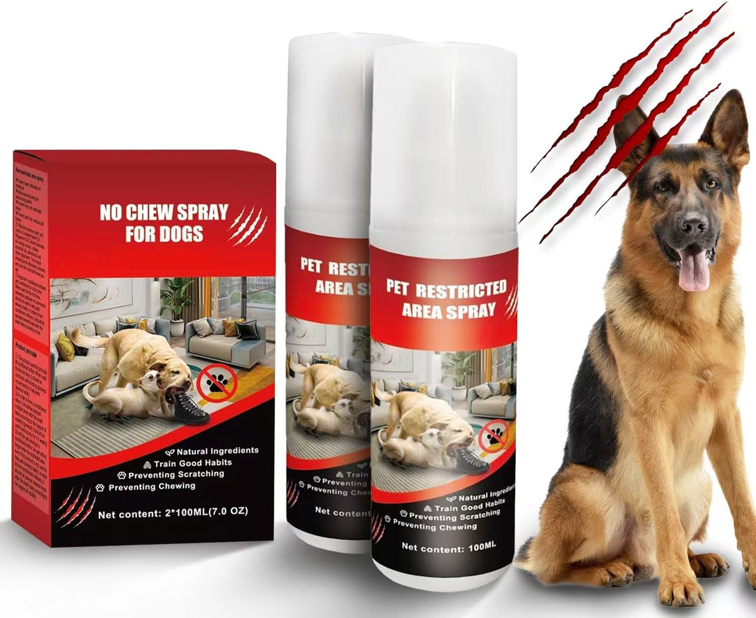 Amazon.com : crbsarn Spray for Dogs to Stop Chewing, Dog Deterrent ...