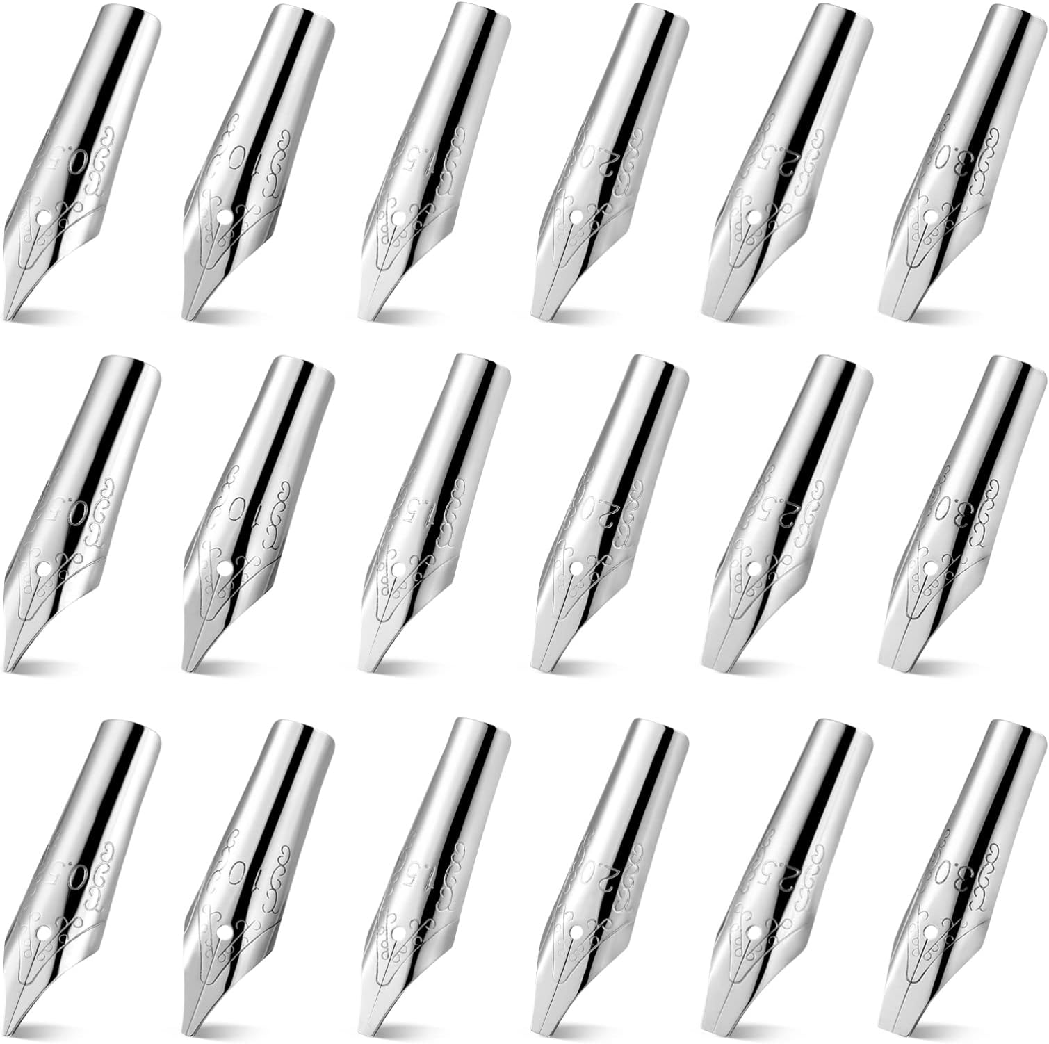 Amazon.com : STOBOK Fountain Pen Nibs,30pcs Replacement Stainless Steel ...