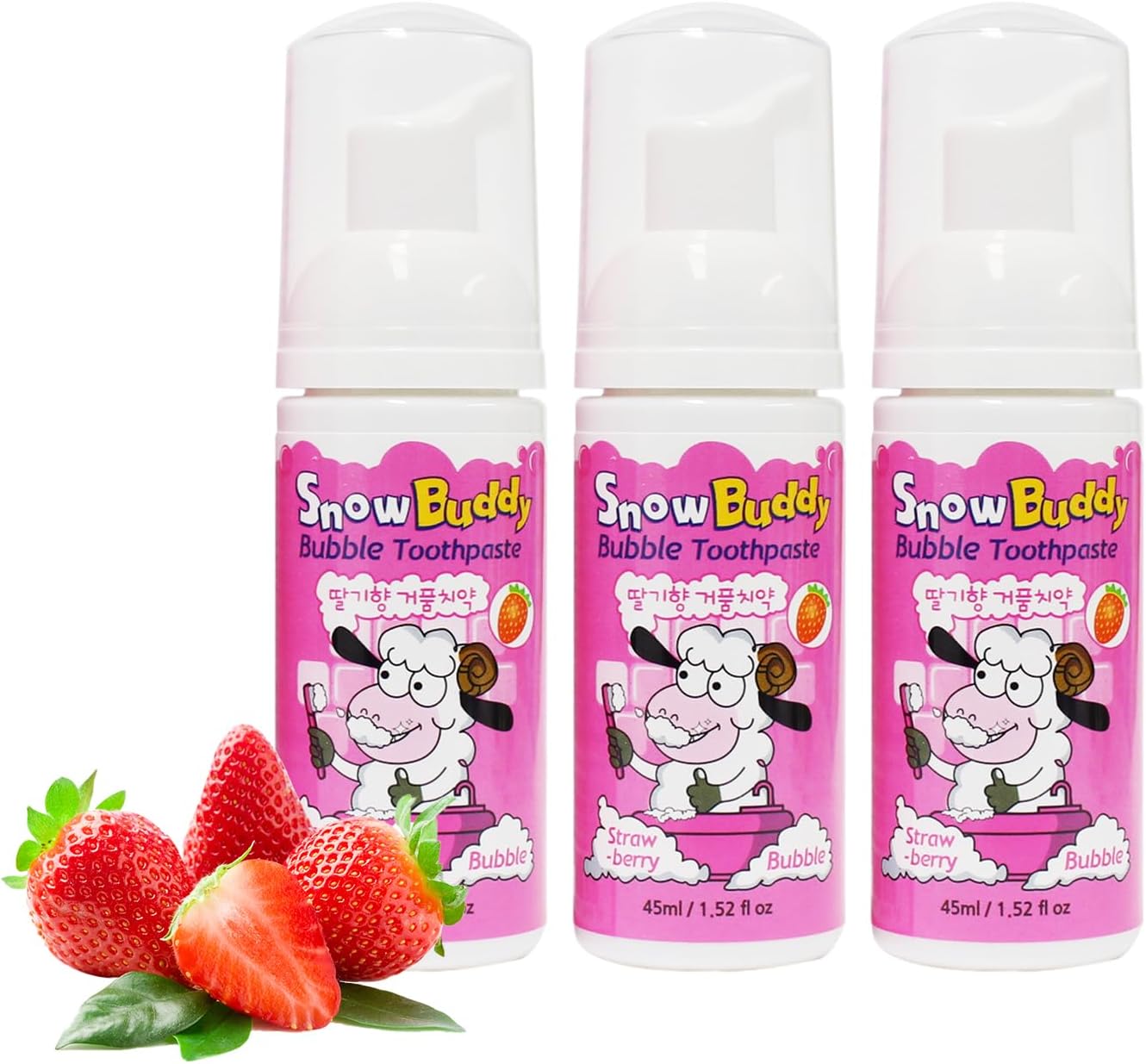 Amazon.com: SnowBuddy Kids Foam Toothpaste - Mint, Grape, and ...