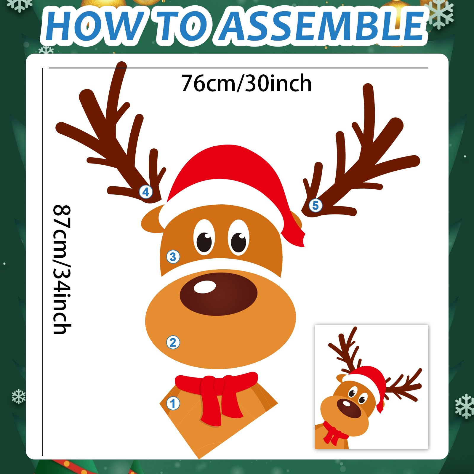 Snapklik.com : Large Christmas Bulletin Board Set Classroom Decoration ...