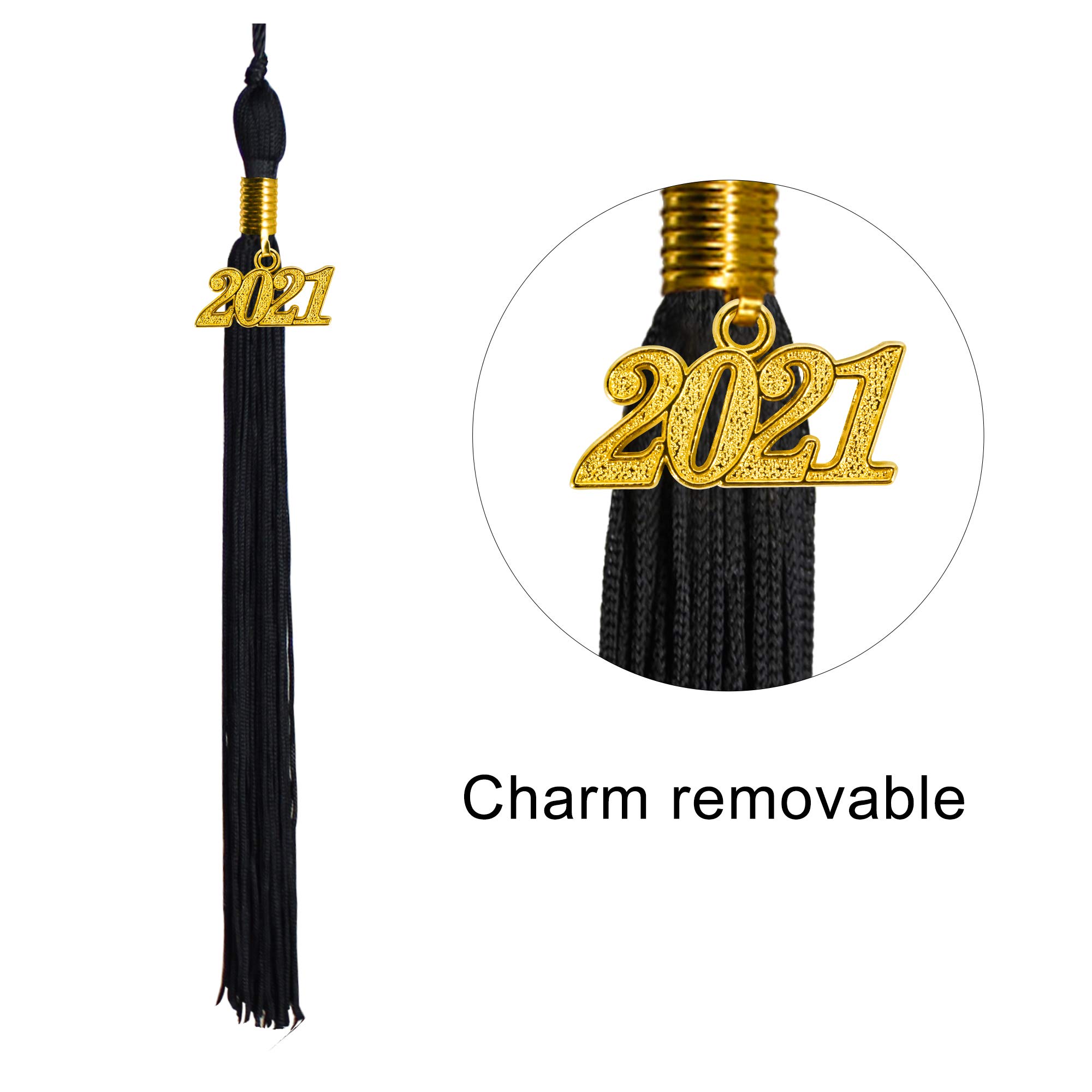 GraduationMall Matte Graduation Gown Cap Tassel Set 2021 for High ...