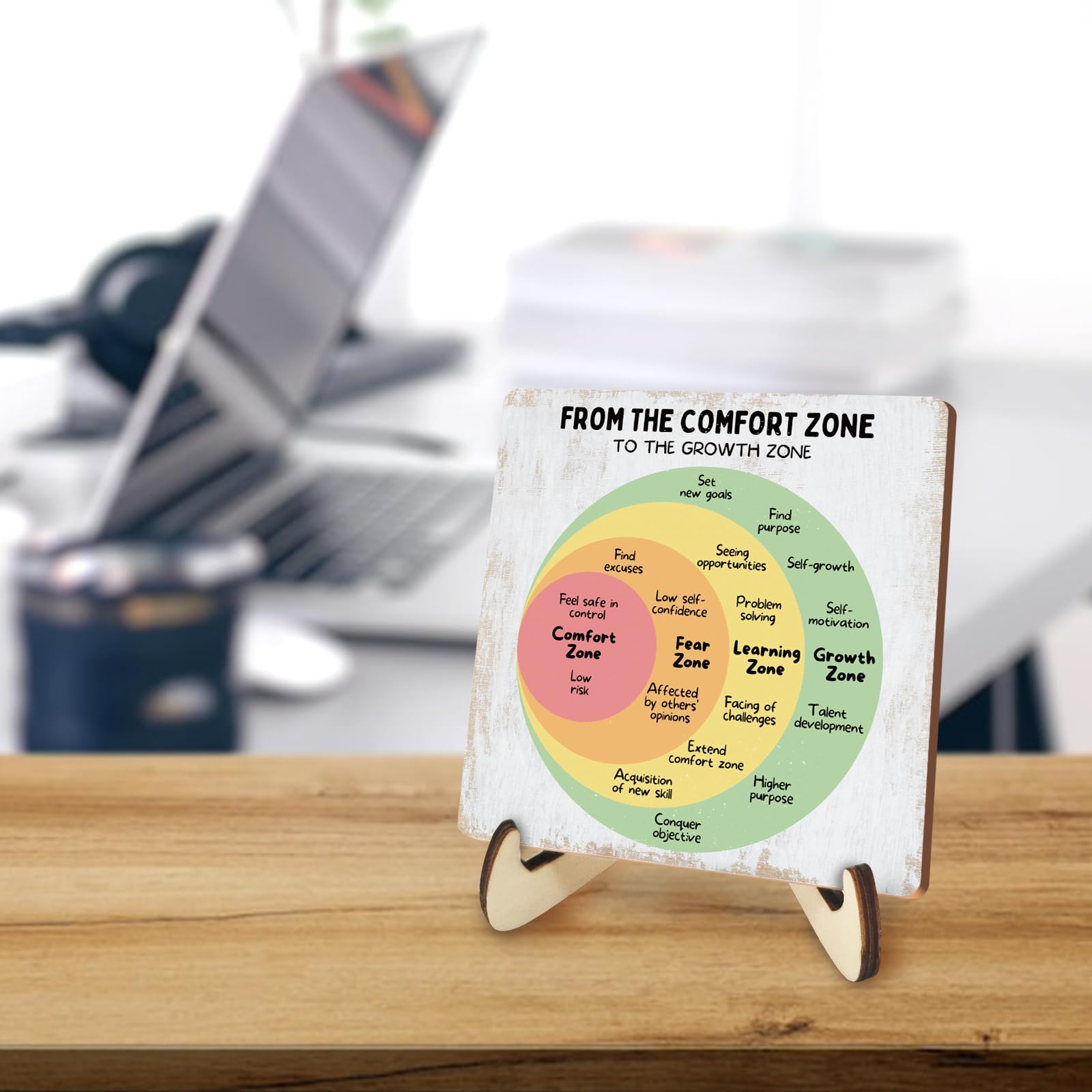 Snapklik.com : Encouraging Mental Health Office Decor Rustic Desk Decor ...