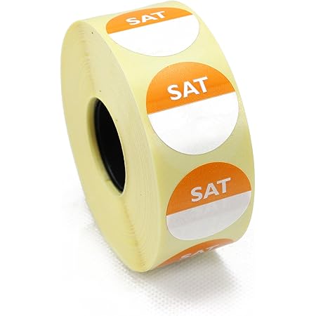 Food Hygiene Labels Food Label Day Dots Sunday (Black) - 1 Roll - 1000 ...