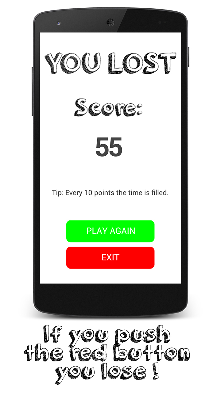Push the GREEN button - App on Amazon Appstore