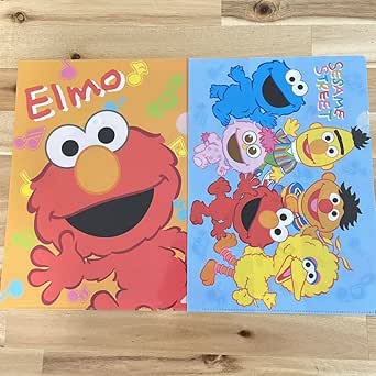 Amazon.co.jp: USJ Sesame Street Elmo Clear File, 2 Types, Universal ...