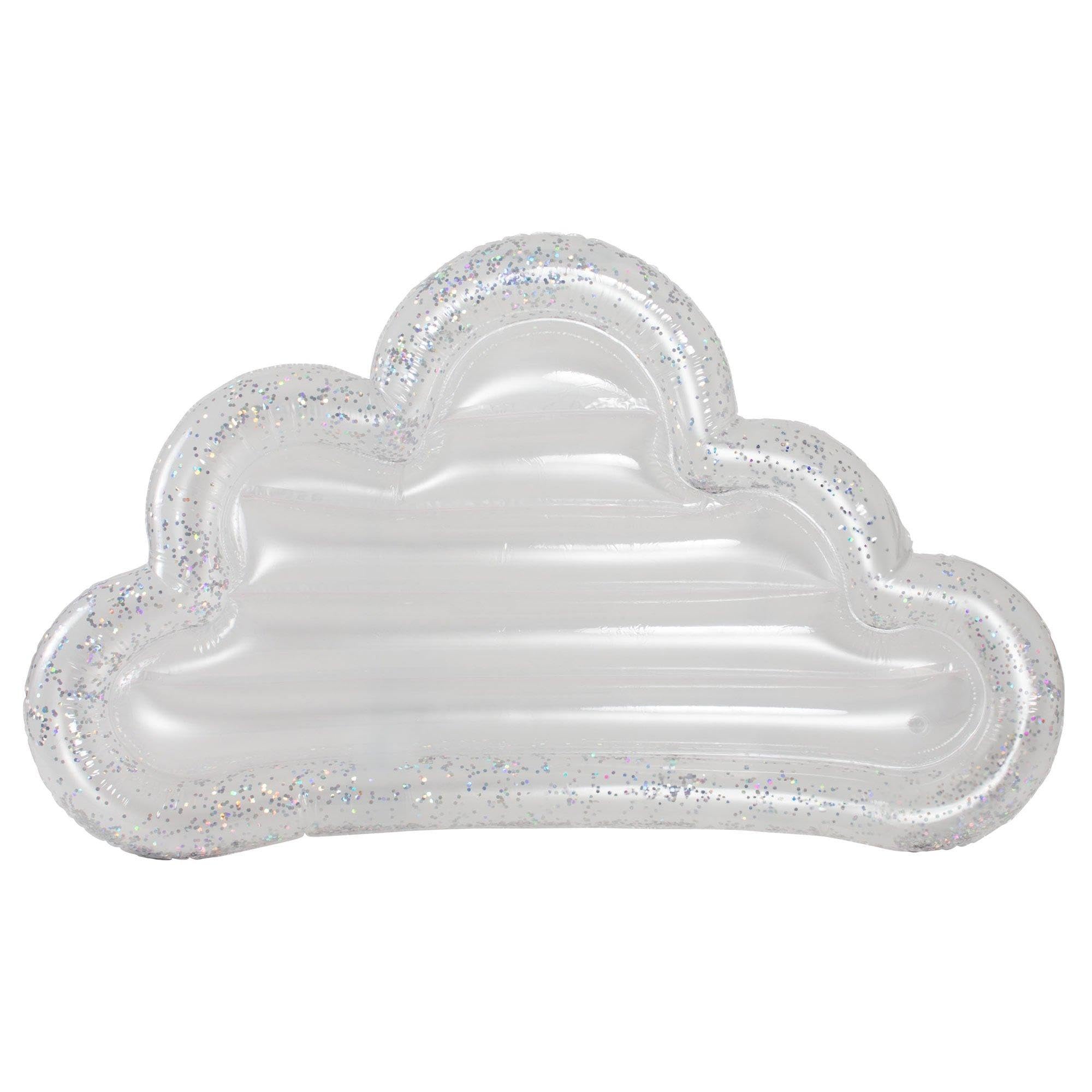 Snapklik.com : In The Swim Glitter Cloud Inflatable Island Raft Pool Float