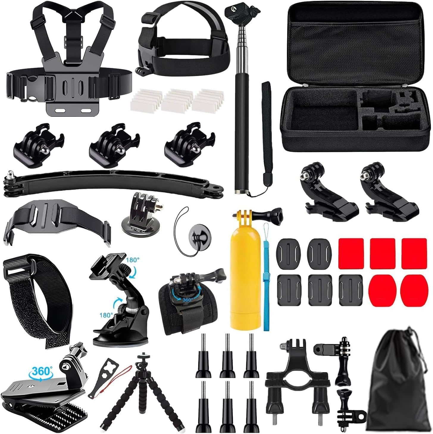 Action Camera Accessories Kit,Includes Waterproof Housing &Silicone ...