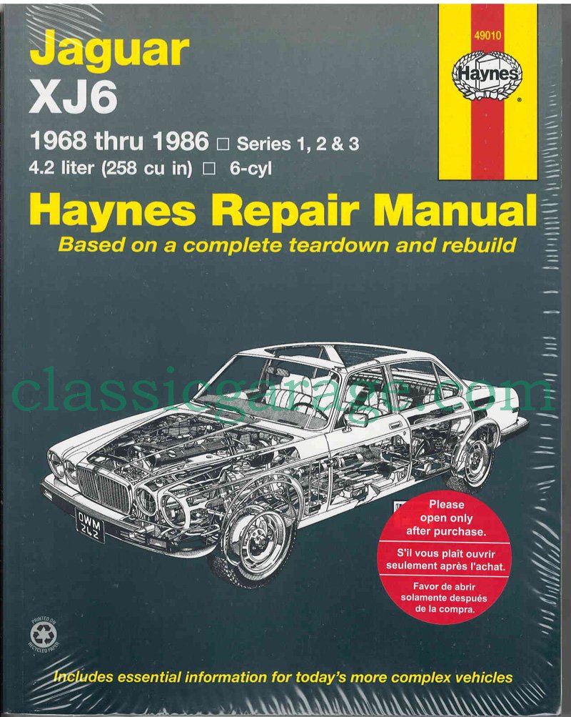Jaguar XJ6 '68'86 (Haynes Repair Manuals): Haynes: 9781850102366 ...